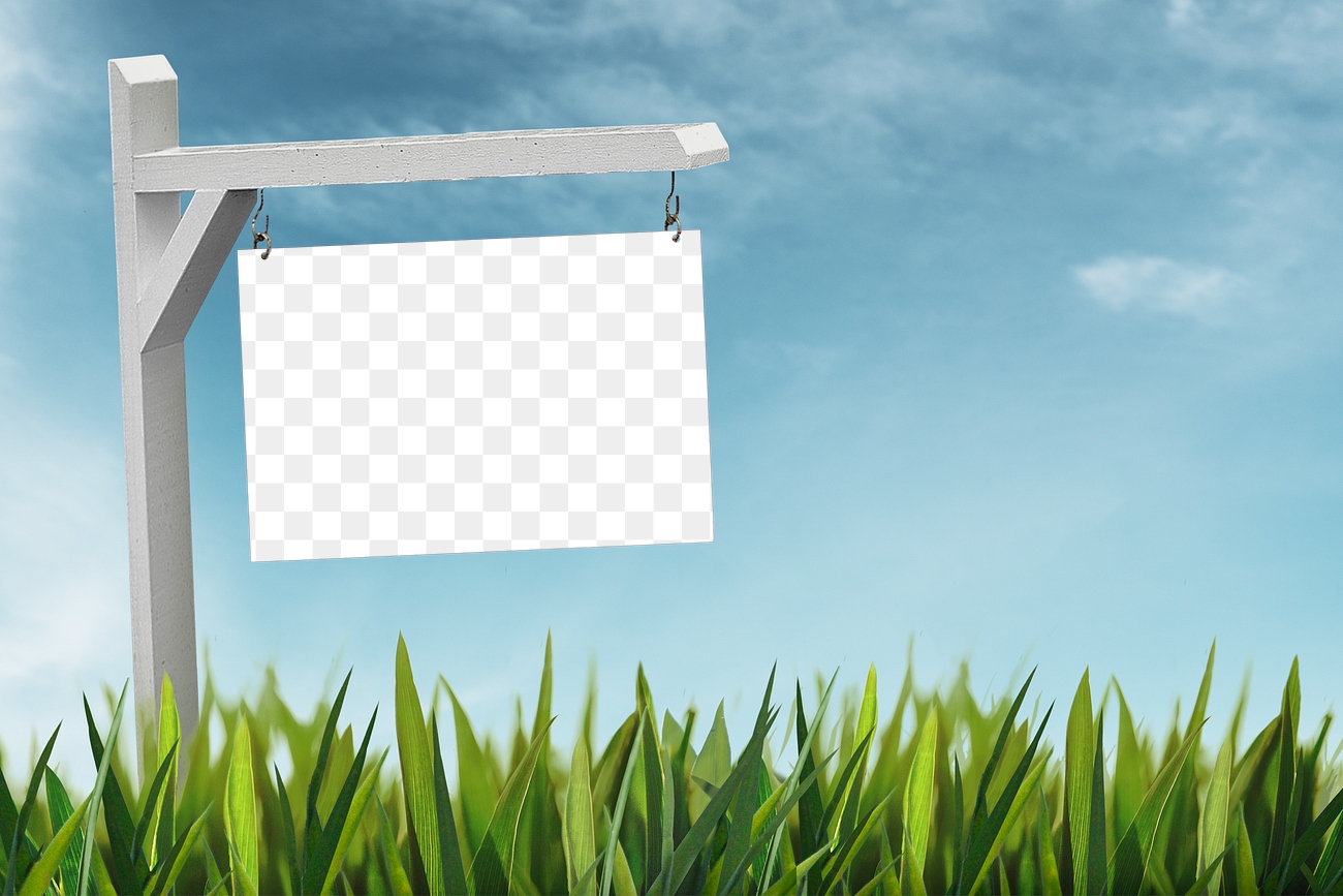 Sign png mockup, grass design, | Premium PNG - rawpixel
