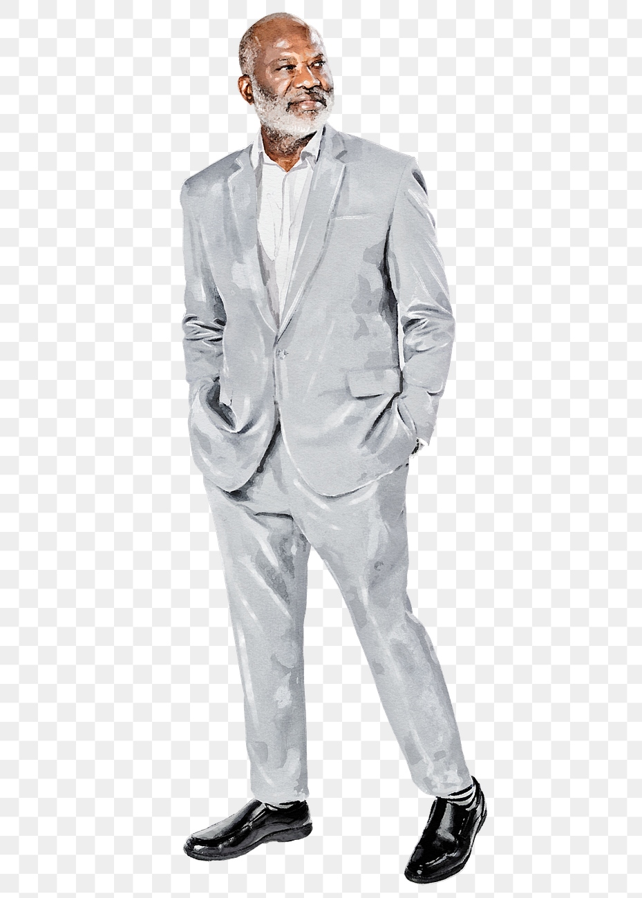 Black businessman png, full body | Premium PNG - rawpixel