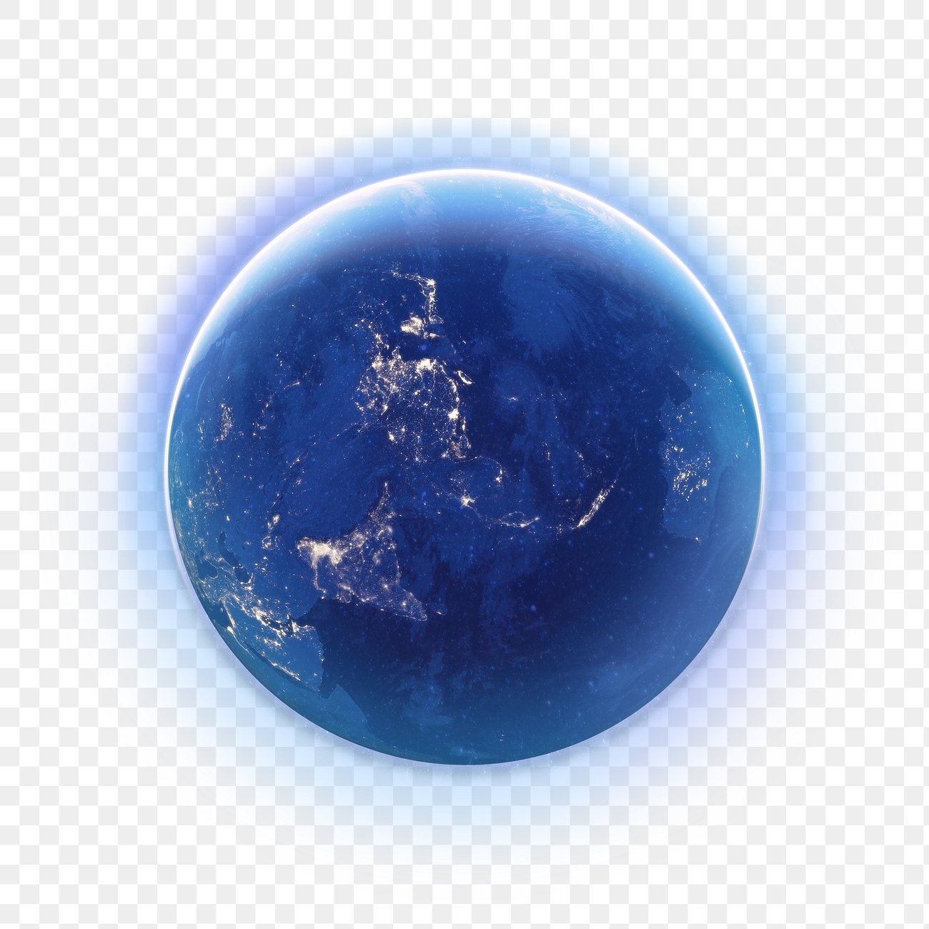 Glowing Earth png sticker, transparent | Premium PNG - rawpixel