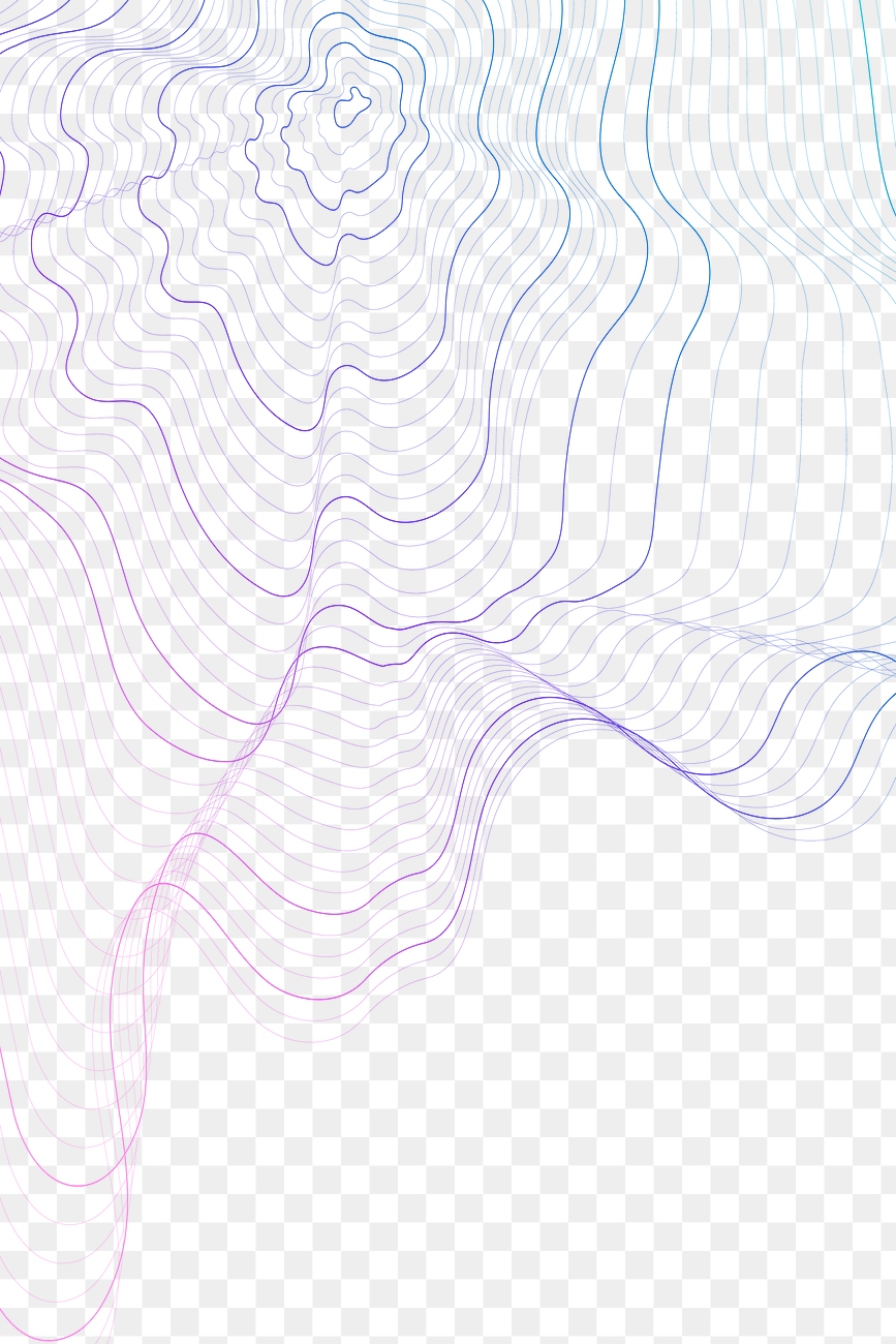 Purple abstract line design element | Free PNG Sticker - rawpixel