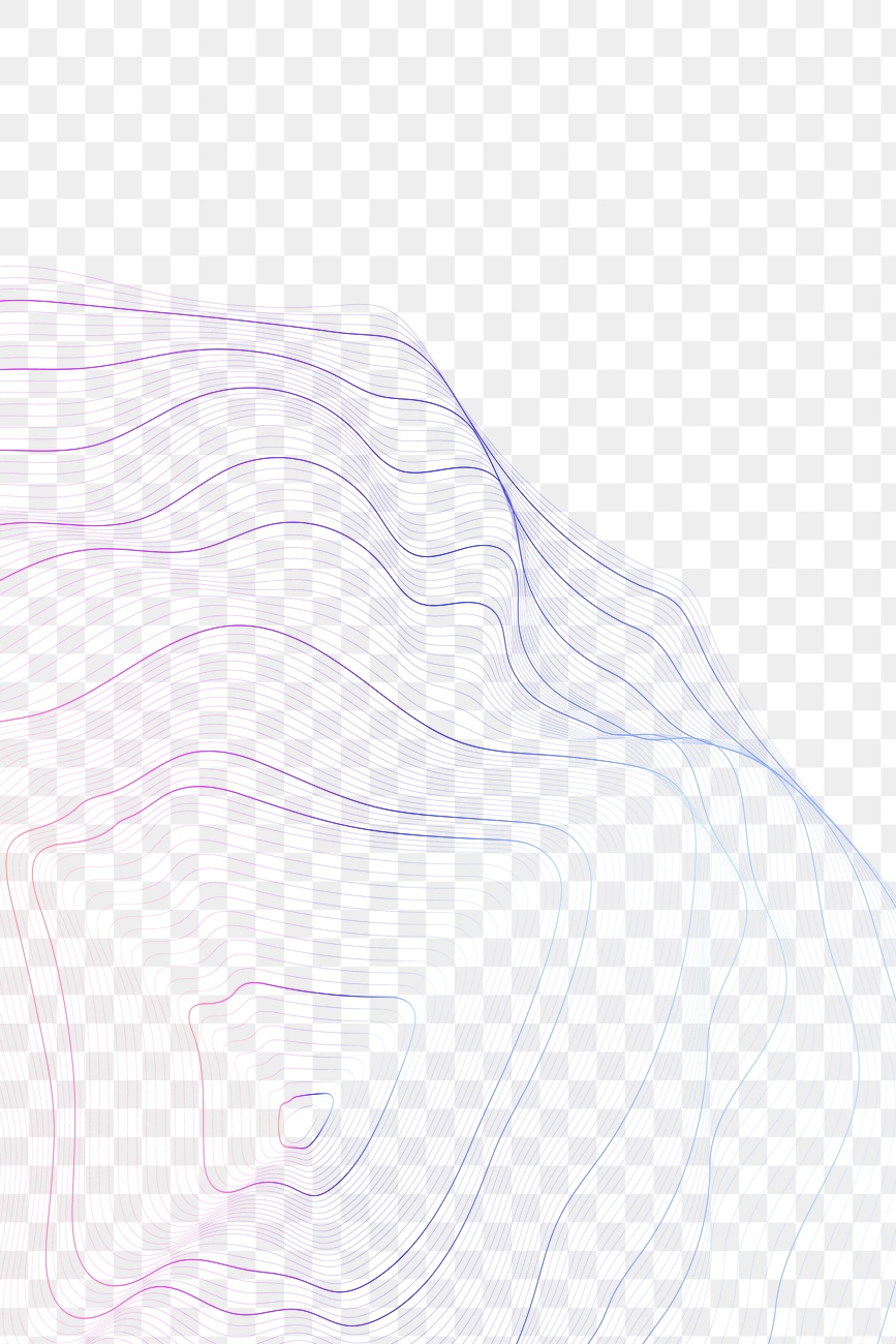 Purple abstract line design element | Free PNG Sticker - rawpixel