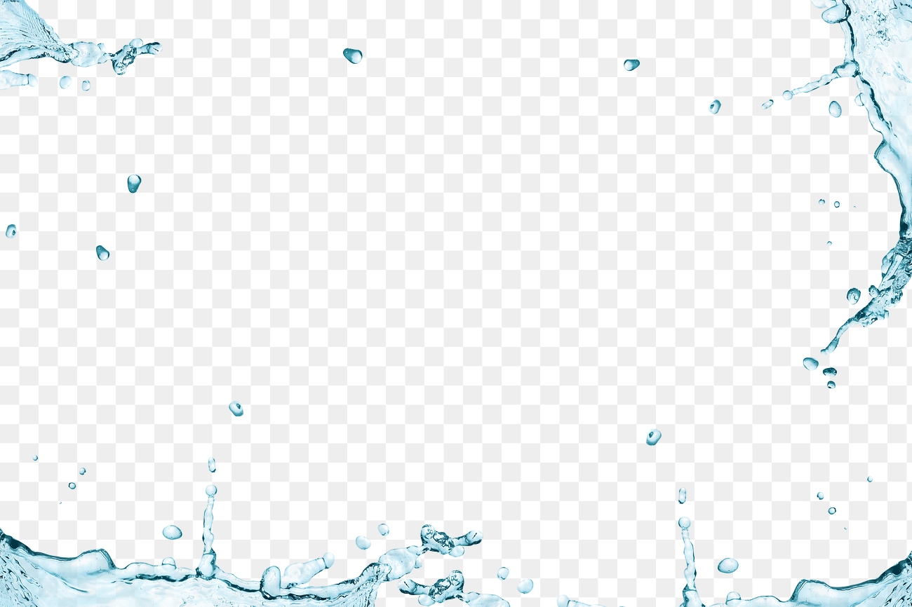 Water splashing frame design element | Free transparent png - 2397474