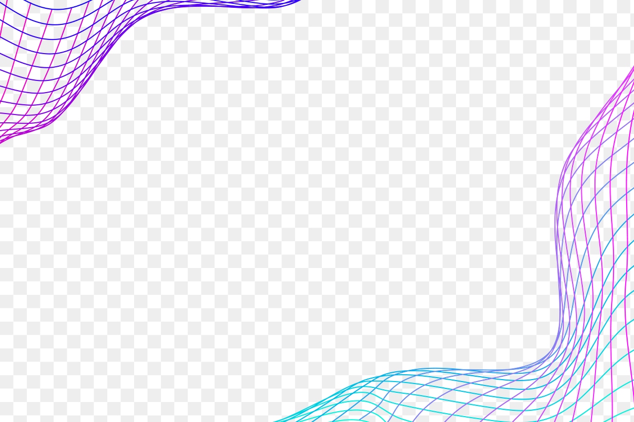 Neon synthwave frame design element