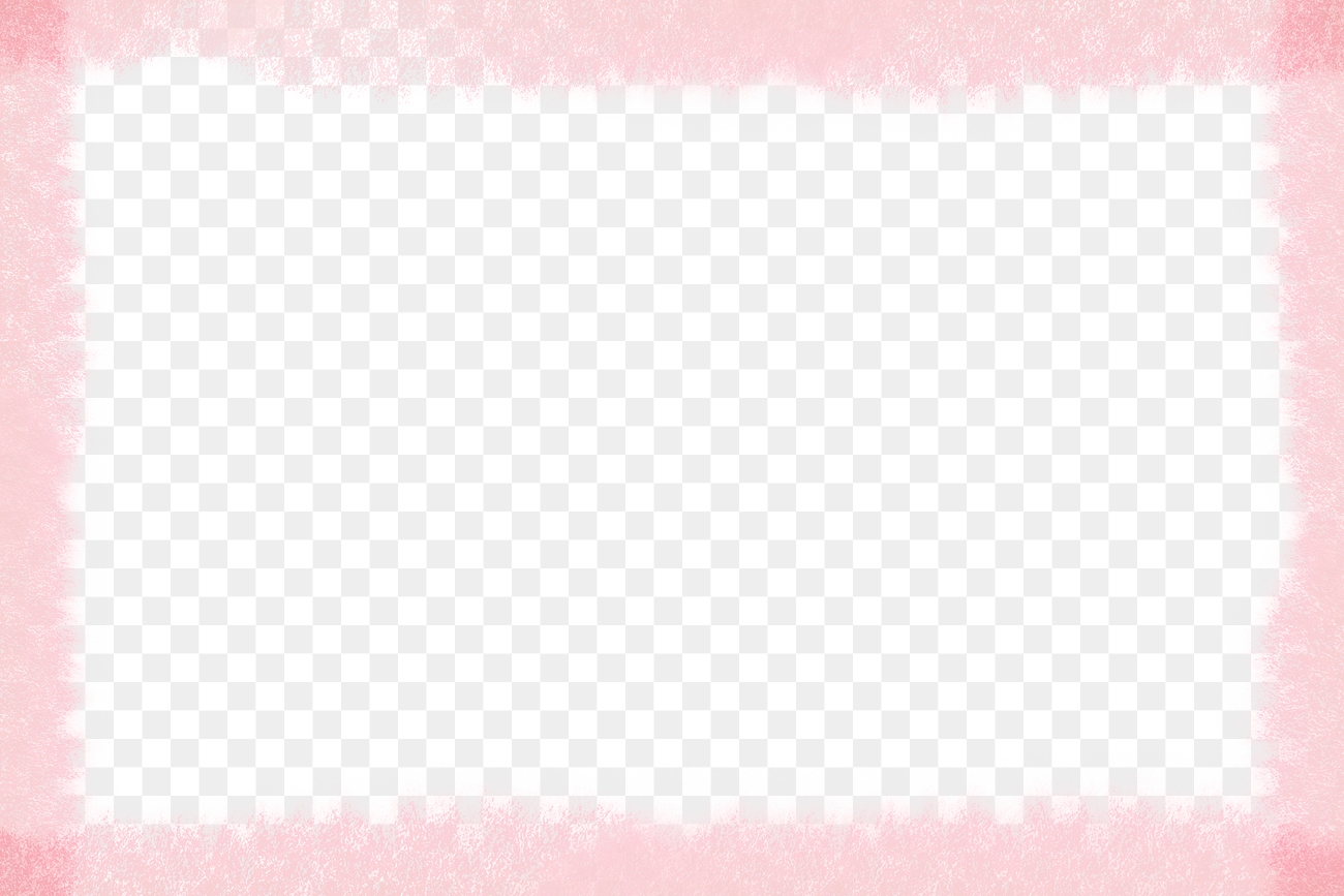 Rectangle pink brush stroke frame design element