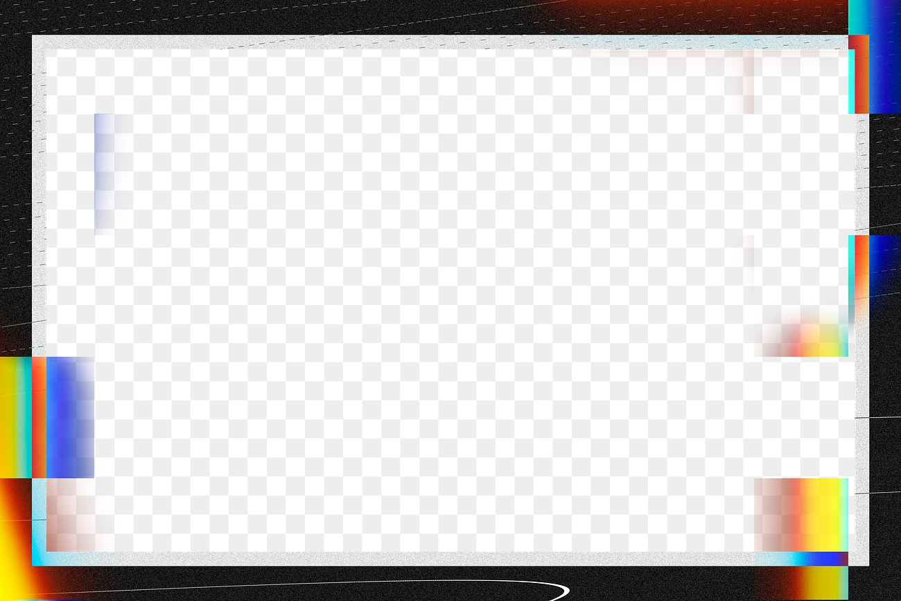 Rectangle frame png glitch effect | Free PNG Sticker - rawpixel