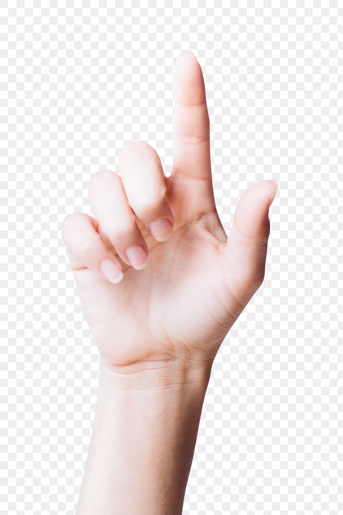 Hand pointing png studio shoot | Premium PNG Sticker - rawpixel