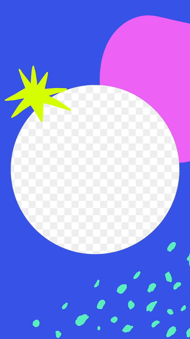 Abstract memphis png frame, transparent | Premium PNG - rawpixel