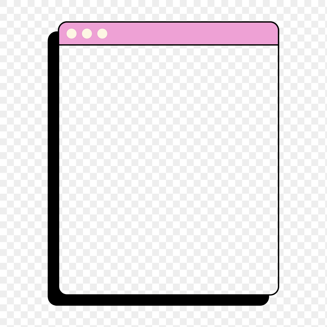 Internet browser png frame, retro | Premium PNG - rawpixel