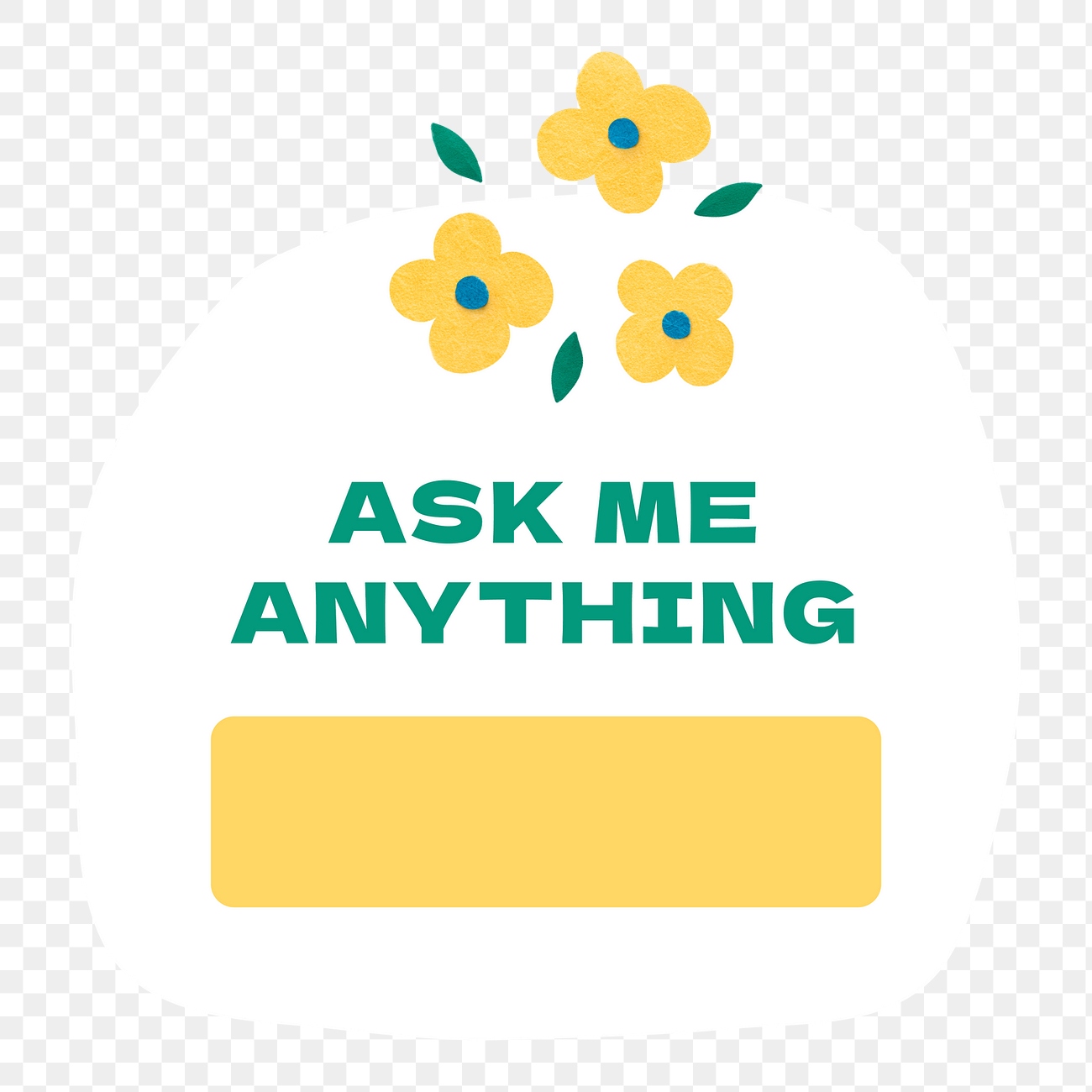 Ask me anything png badge, | Free PNG - rawpixel