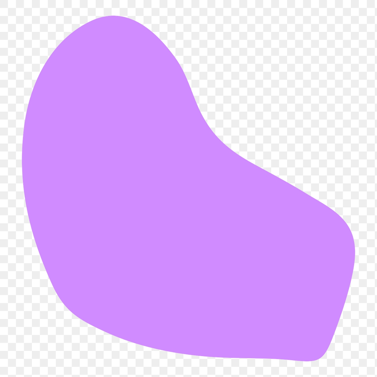 Purple blob png shape sticker, | Free PNG - rawpixel