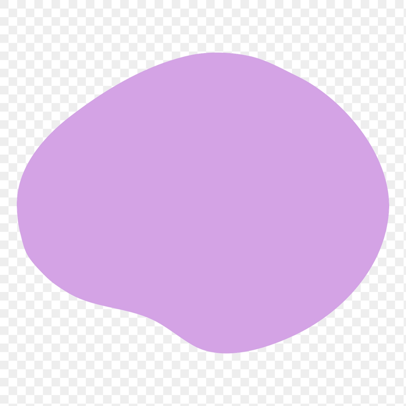 Purple blob png shape sticker, | Premium PNG - rawpixel