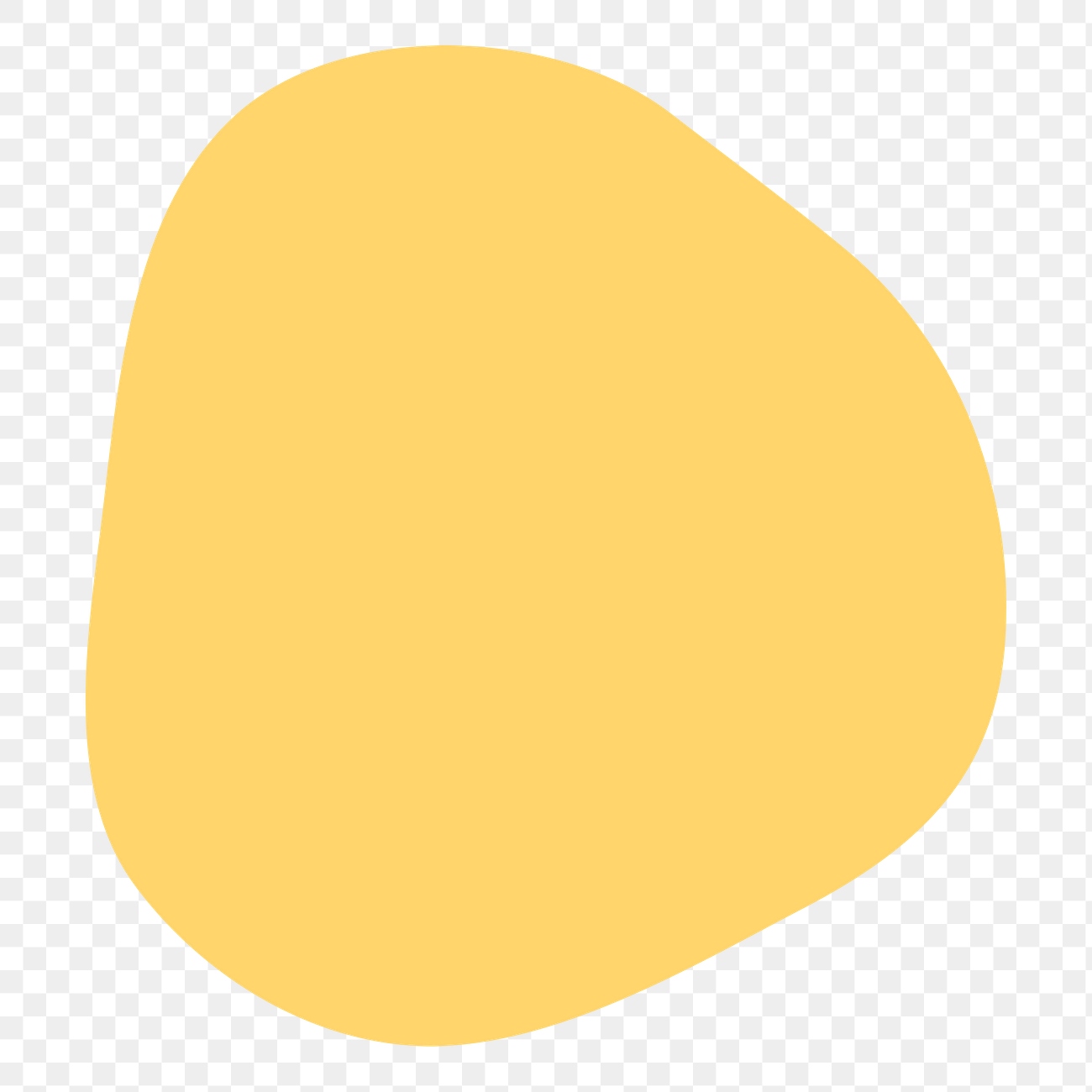 Pastel yellow png shape sticker, | Premium PNG - rawpixel