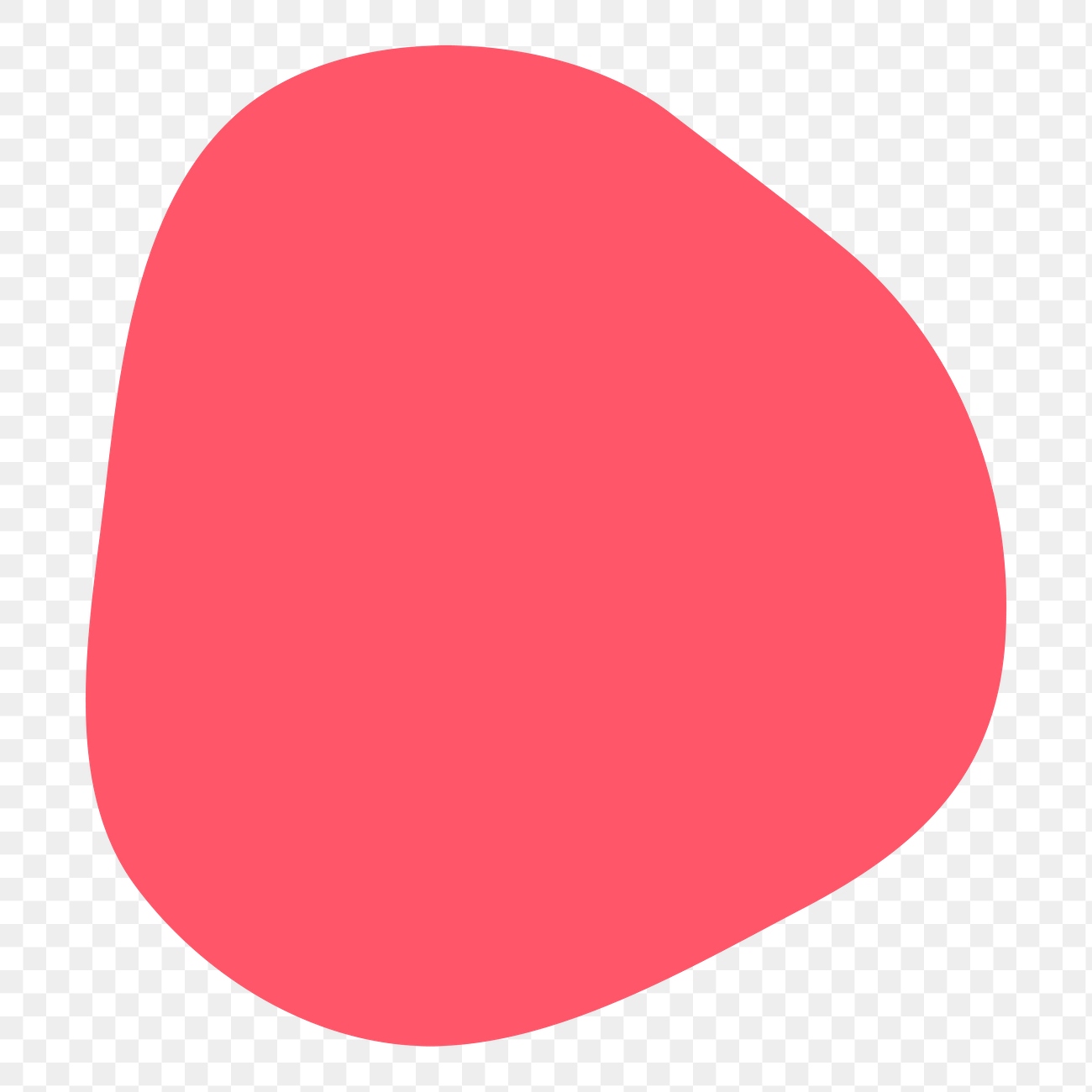 Pink blob png shape sticker, | Premium PNG - rawpixel