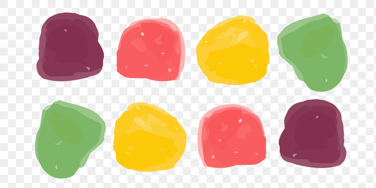 Colorful sweet jelly png sticker | Free PNG Sticker - rawpixel