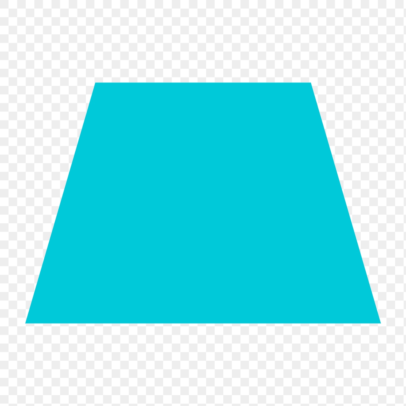 Blue trapeze png sticker, geometric | Premium PNG - rawpixel