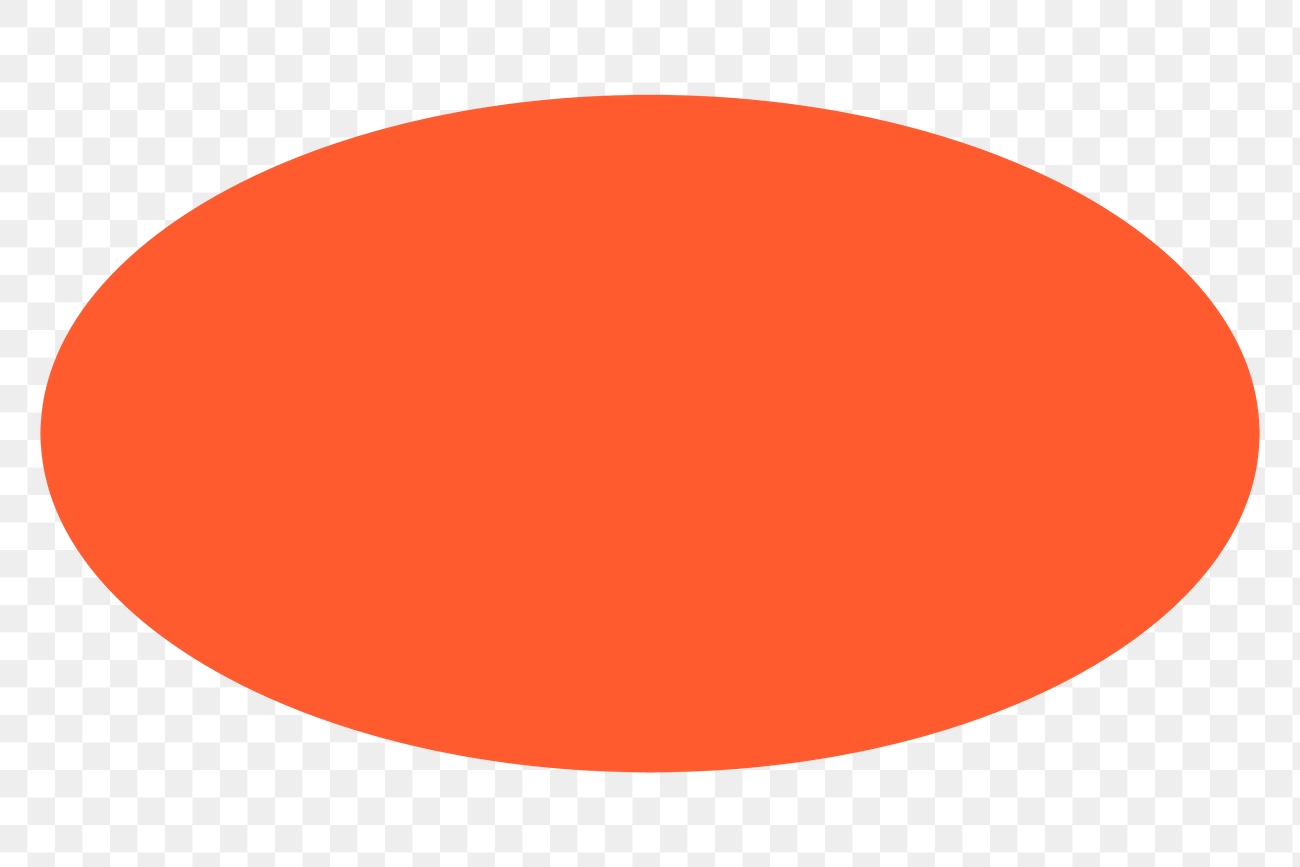Orange ellipse png sticker, flat | Premium PNG - rawpixel