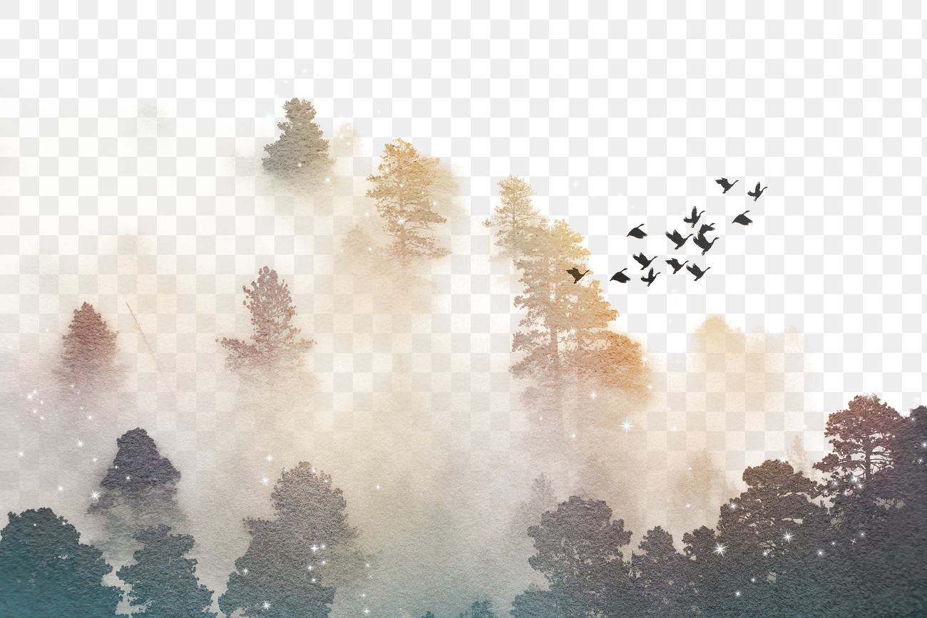 Glitter forest png, transparent background, | Premium PNG - rawpixel