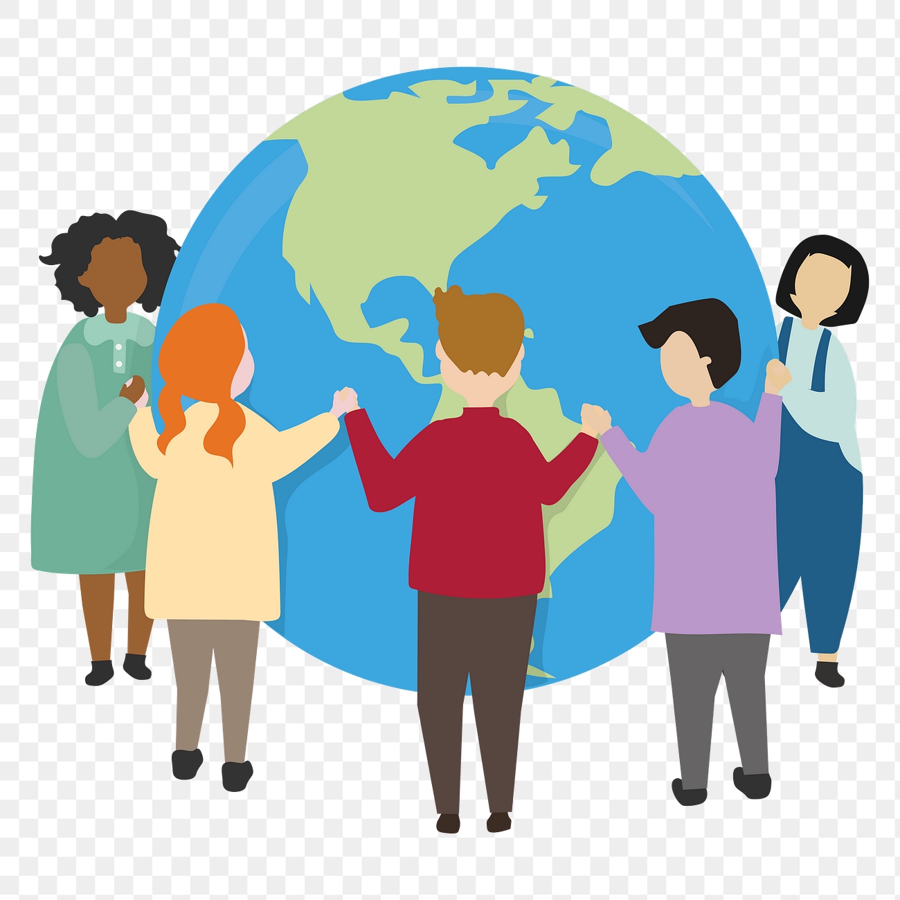 Kids protect world png cartoon | Premium PNG - rawpixel