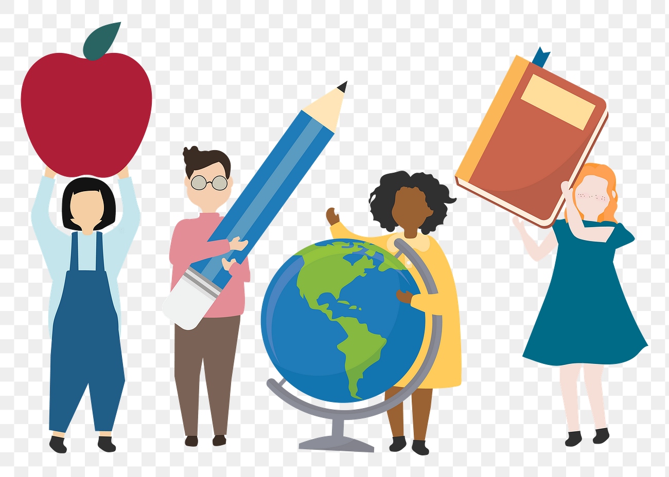 Kid studying illustration png, education | Premium PNG - rawpixel