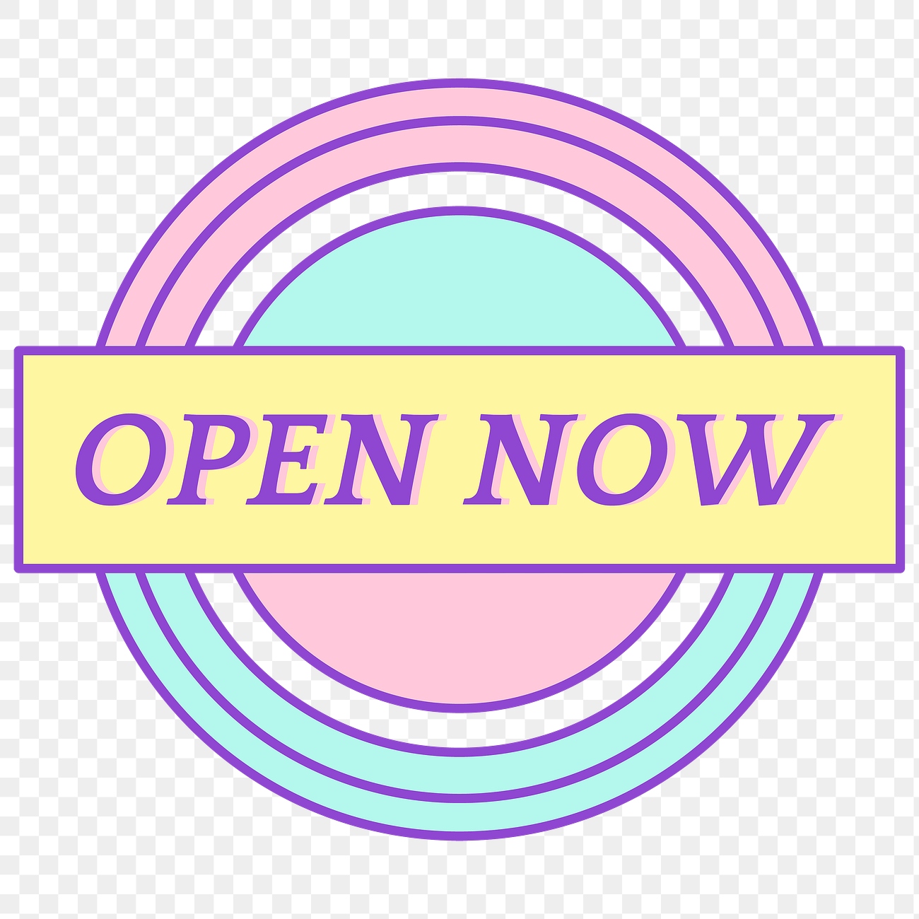 Png round sticker with open now text | Free stock illustration | High ...