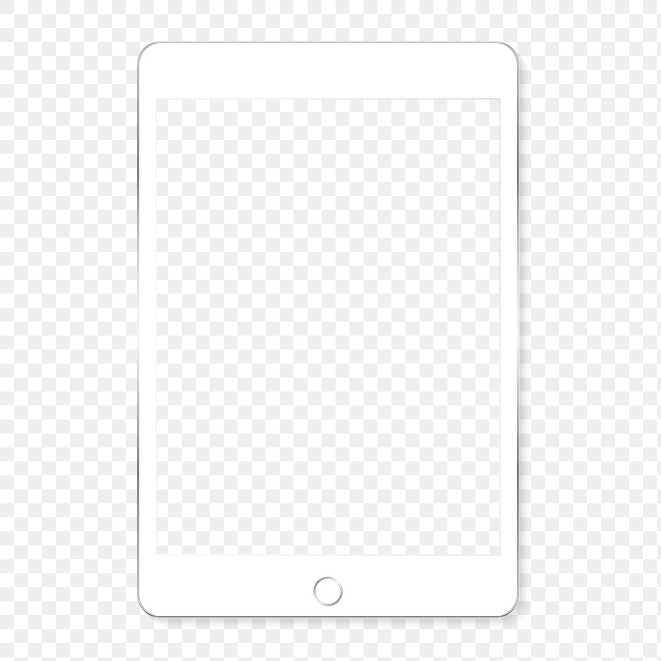 Digital tablet screen mockup png