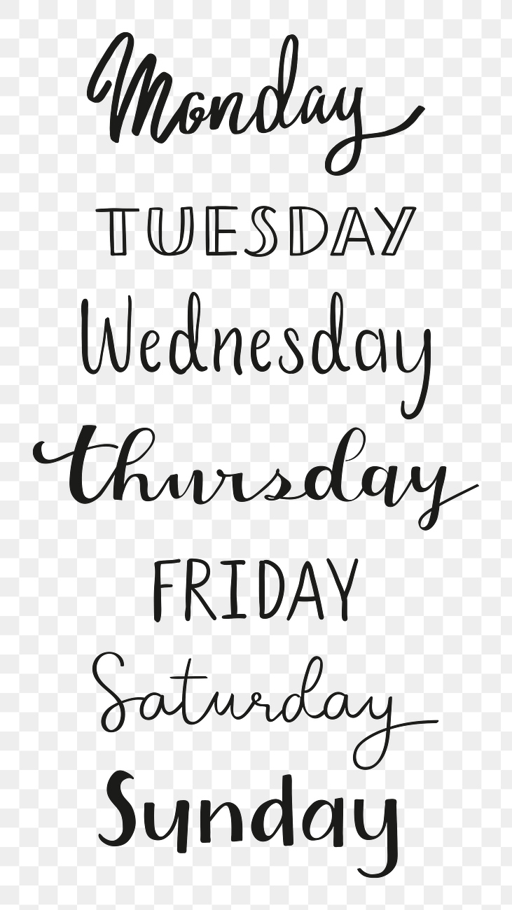 Png everyday calligraphy on transparent | Free PNG - rawpixel