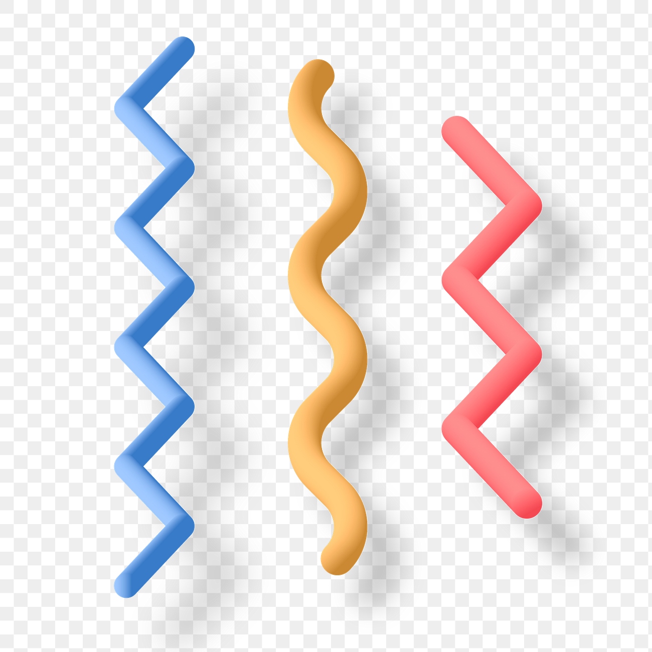 Colorful zig zag lines | Free stock illustration | High Resolution graphic