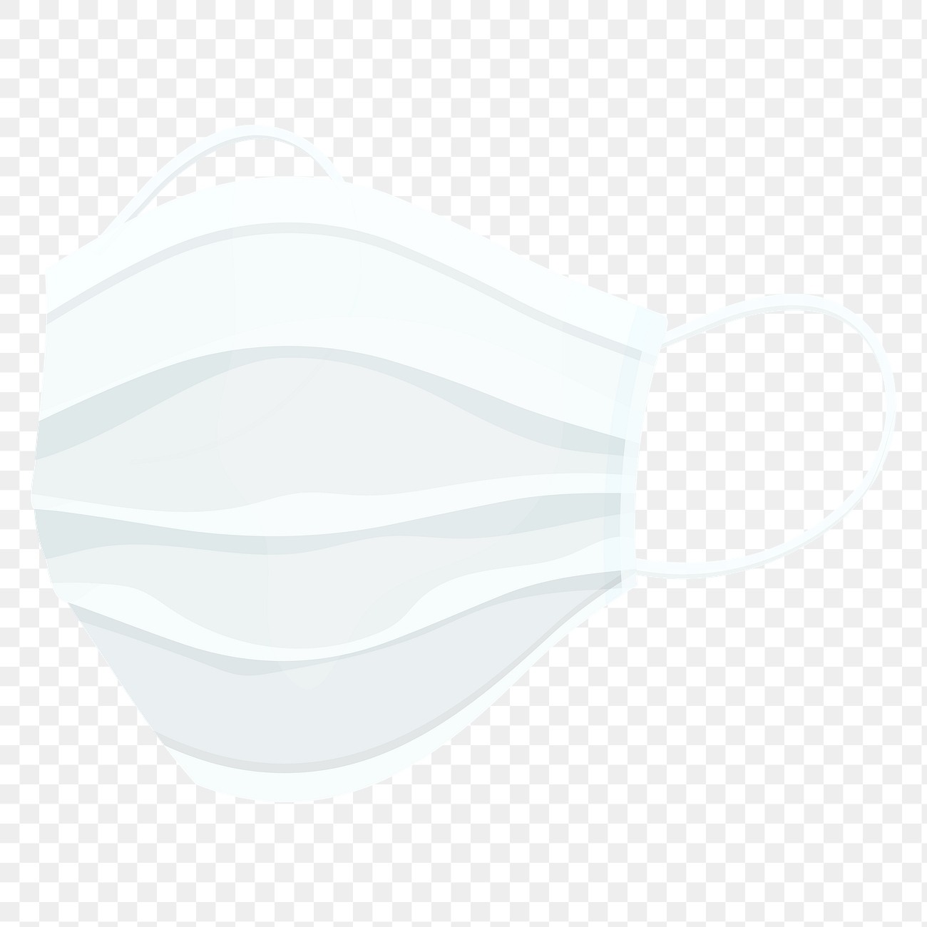 Surgical face mask element transparent | Free PNG Sticker - rawpixel