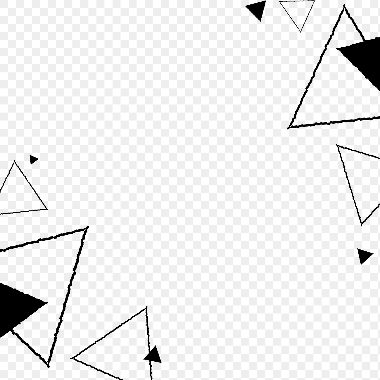 Abstract geometric triangles background design | Free PNG Sticker ...