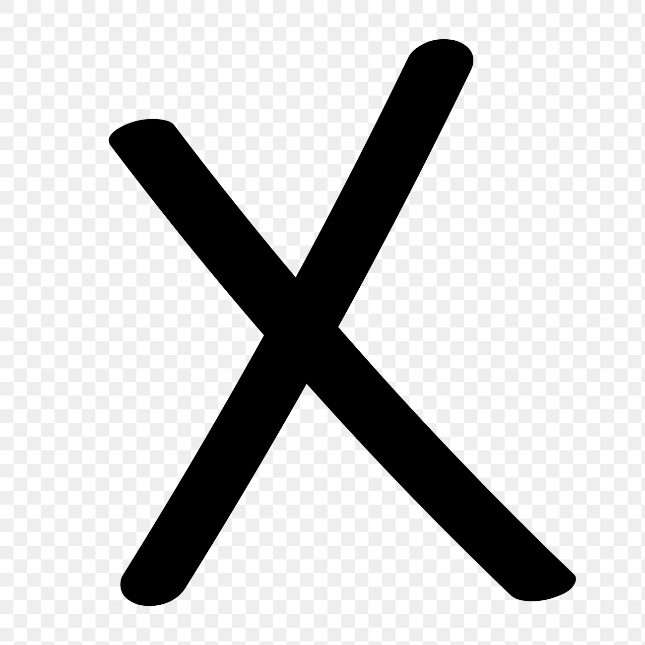 Letter X png doodle font typography | Free stock illustration | High ...