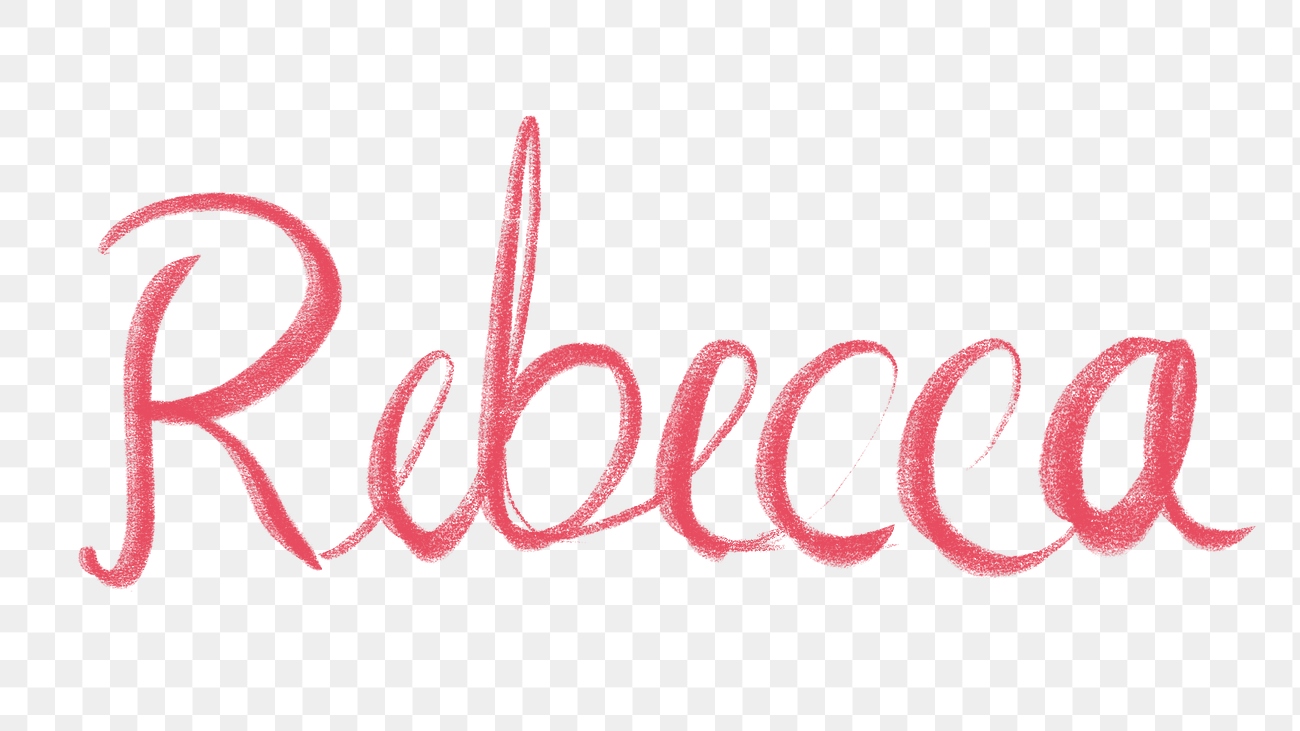 Rebecca png name lettering font | Free PNG Sticker - rawpixel