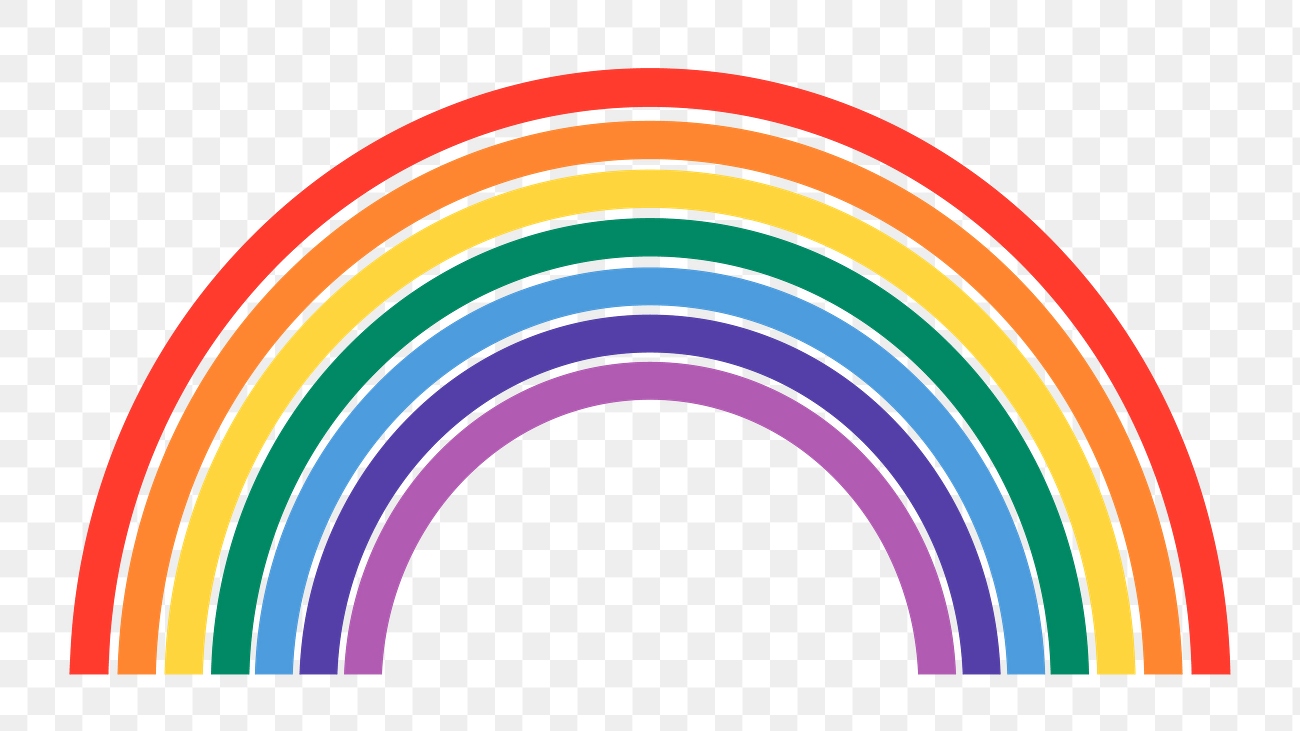 Rainbow png sticker for LGBTQ pride month… | Free stock illustration ...