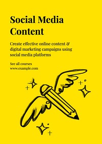 Social media content poster template | Premium Editable Template - rawpixel
