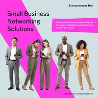 Small business networking Instagram post | Free Editable Template ...