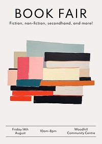 Book fair poster template, editable | Premium Editable Template - rawpixel
