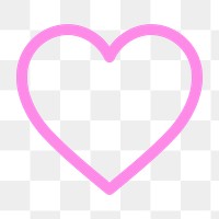 Pink heart badge png element | Free - rawpixel