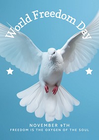 World Freedom Day poster template, | Free Editable Template - rawpixel