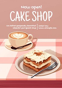 Cake shop poster template | Premium Editable Template - rawpixel