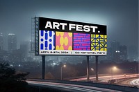 Billboard science mockup, editable design | Premium Mockup Generator ...