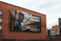Editable university library billboard mockup | Premium Mockup Generator ...