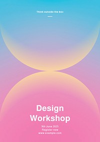 Design workshop poster template, editable | Free Editable Template ...