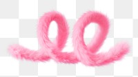 Pink squiggle png fluffy 3D | Premium PNG - rawpixel