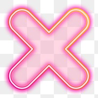 Pink wrong mark png neon | Premium PNG - rawpixel