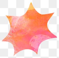 Orange shape PNG craft element, | Premium PNG - rawpixel