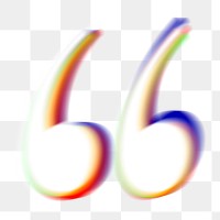 Quotation mark png offset color | Free PNG - rawpixel