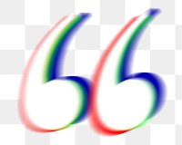 Quotation mark png offset color | Free PNG - rawpixel