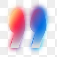 Quotation mark png offset color | Free PNG - rawpixel