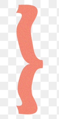 Curly bracket png orange distort | Free PNG - rawpixel