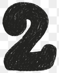 Number 2 png crayon font | Premium PNG - rawpixel