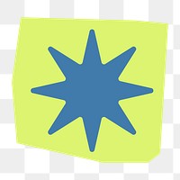 Blue blink png shape papercut | Free PNG - rawpixel